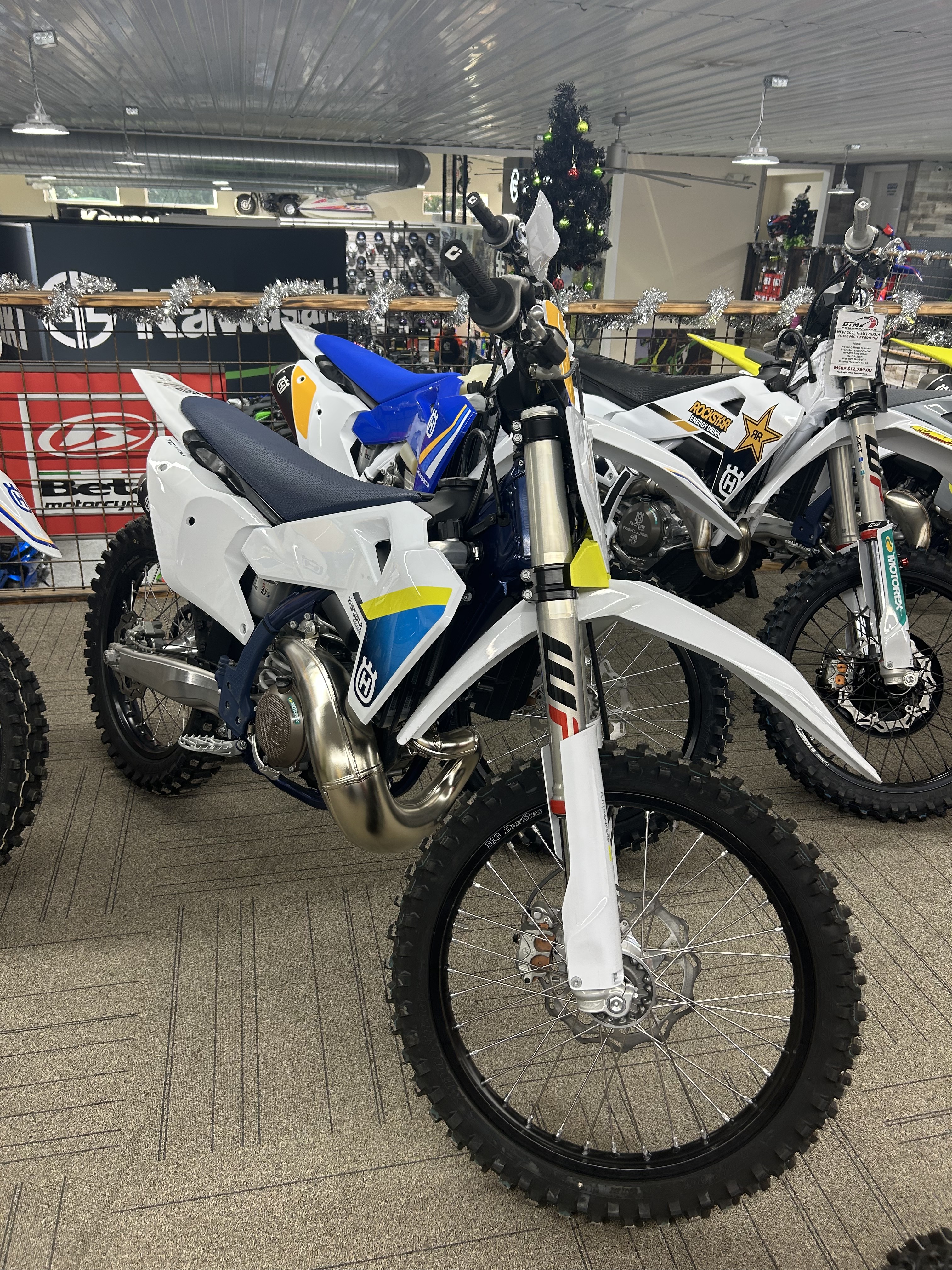 New 2025 Husqvarna TC 300 | Motorcycles in NJ | HUS386407 White / Blue
