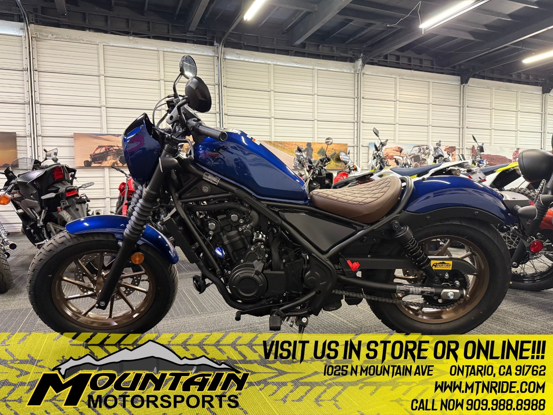 New 2025 Honda Rebel 500 ABS SE | Motorcycles in Ontario CA | HO25064 Pearl Blue