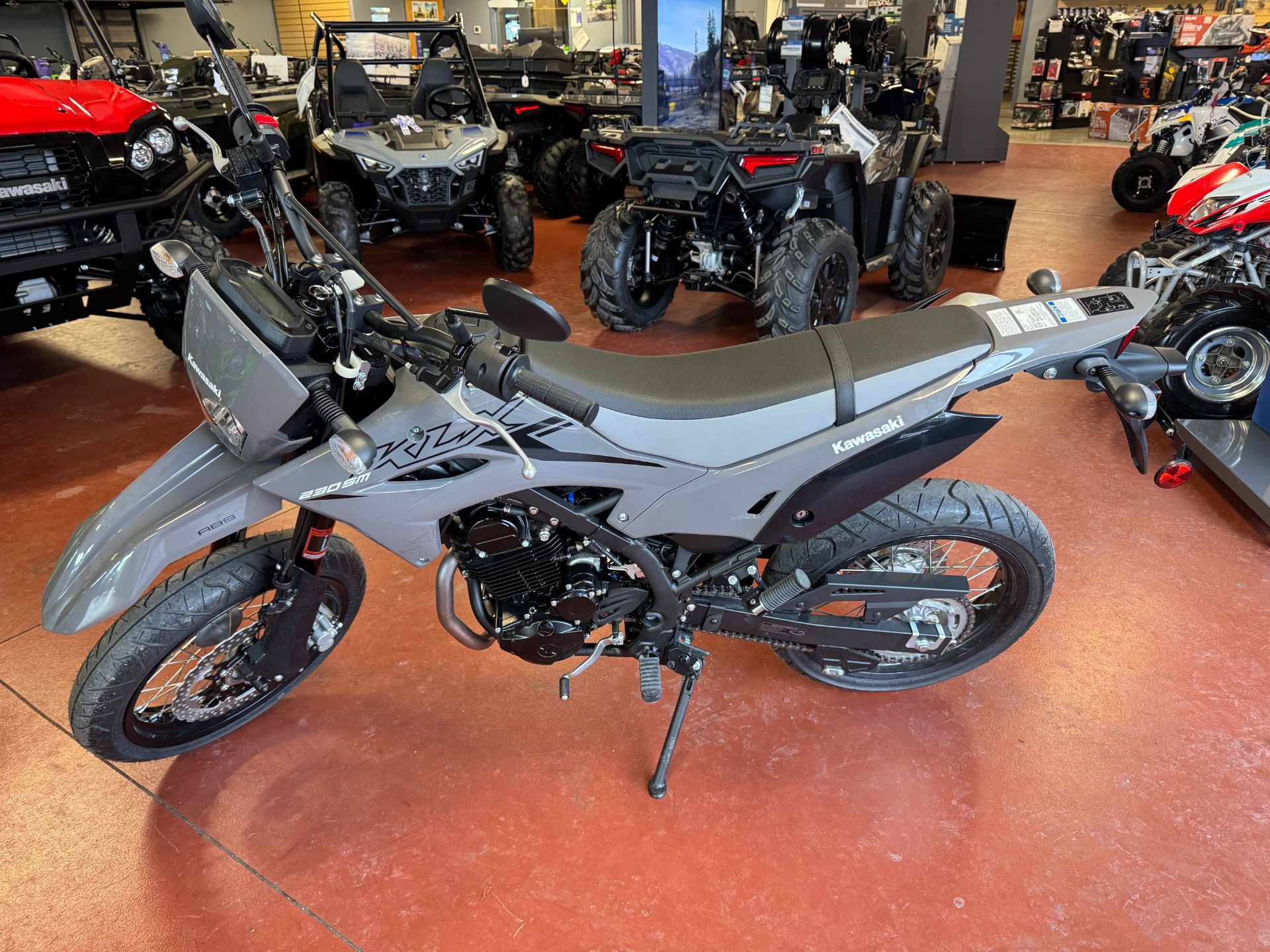 New 2024 Kawasaki KLX 230SM ABS, Mechanicsburg PA | Specs, Price, Photos | Battle Gray 0052