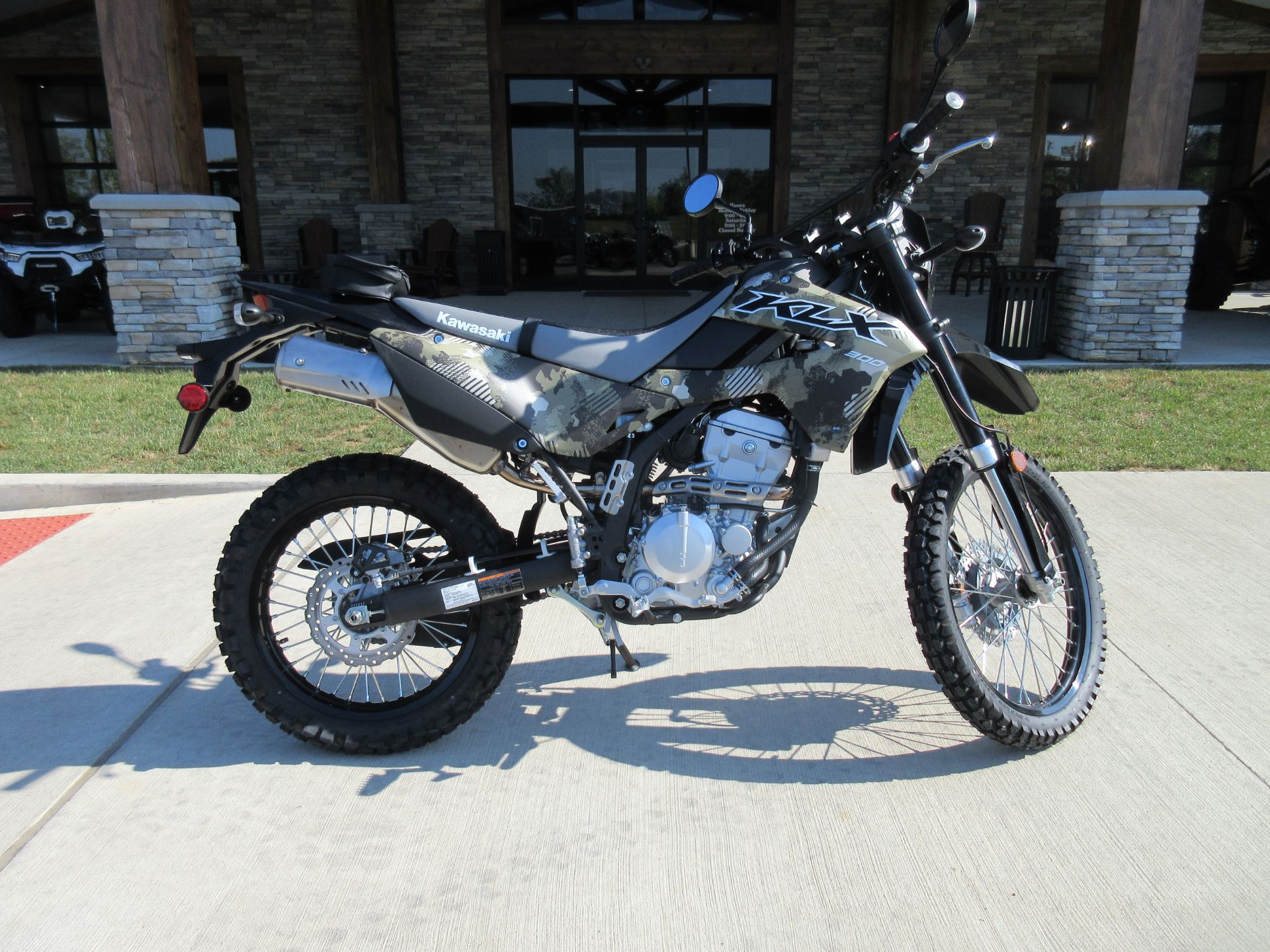 New 2026 Kawasaki KLX 300 for Sale | Georgetown KY Motorcycles | Cypher Camo Beige / Ebony Z25-1388