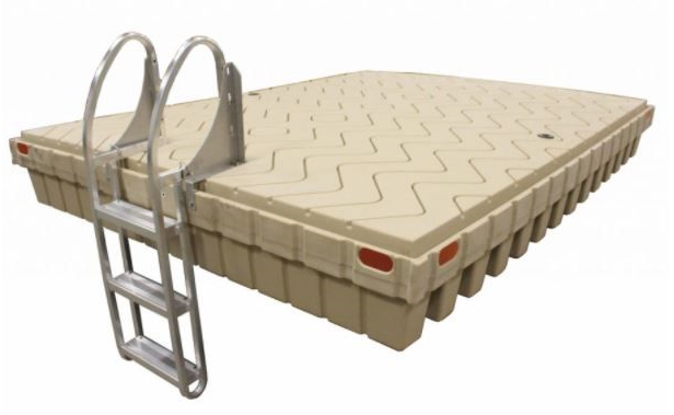 New 2024 Shoremaster Escape Swim Raft- Poly | Docks in Epsom NH | Tan