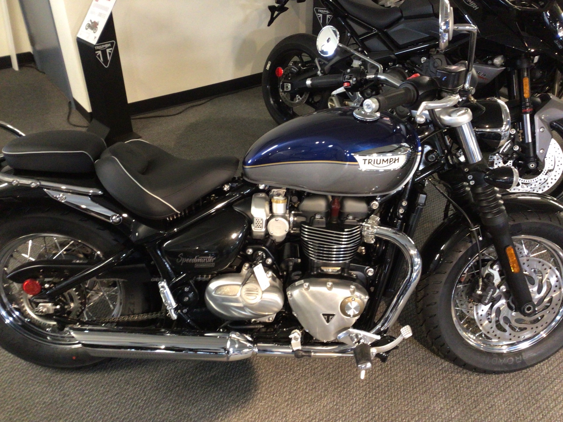 New 2025 Triumph Bonneville Speedmaster Pacific Blue / Silver Ice ...