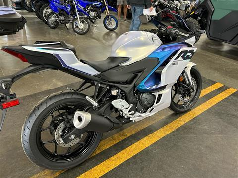 New 2025 Yamaha YZF-R3 Lunar White / Nebula Blue | Motorcycles For Sale ...