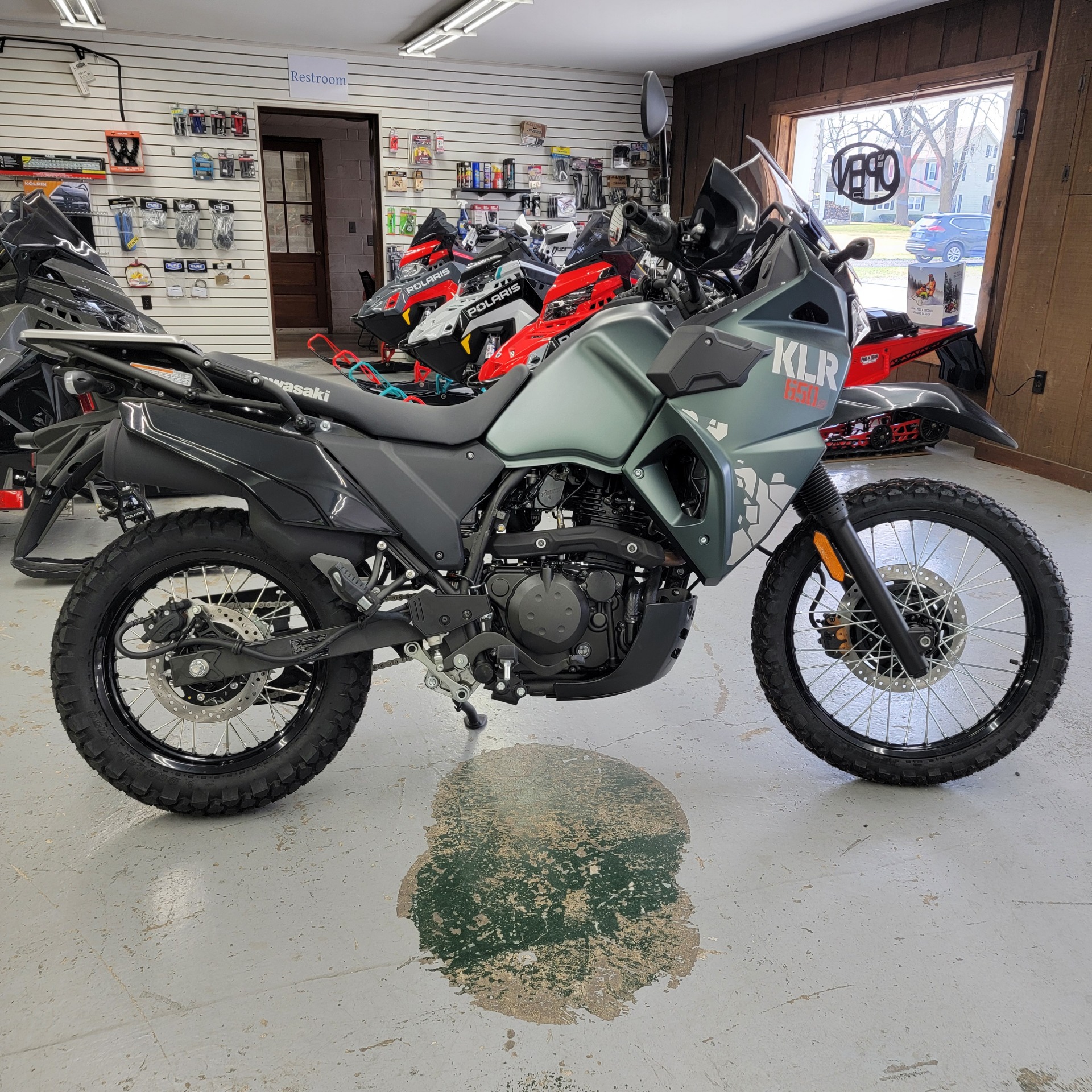 New 2025 Kawasaki KLR 650 S Metallic Matte Old School Green ...