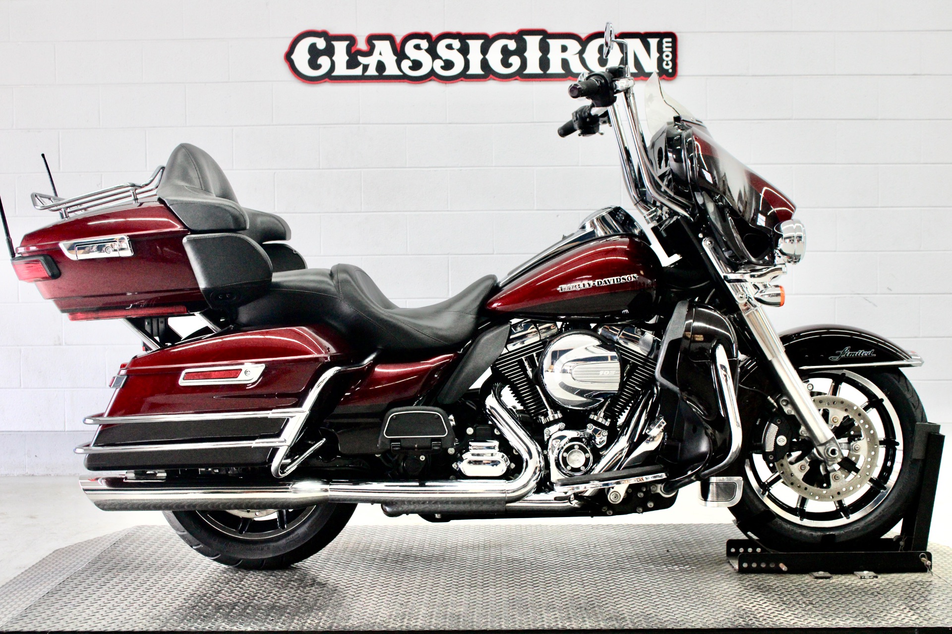 Used 2014 Harley-Davidson Ultra Limited Mysterious Red Sunglo / Blackened Cayenne Sunglo ...