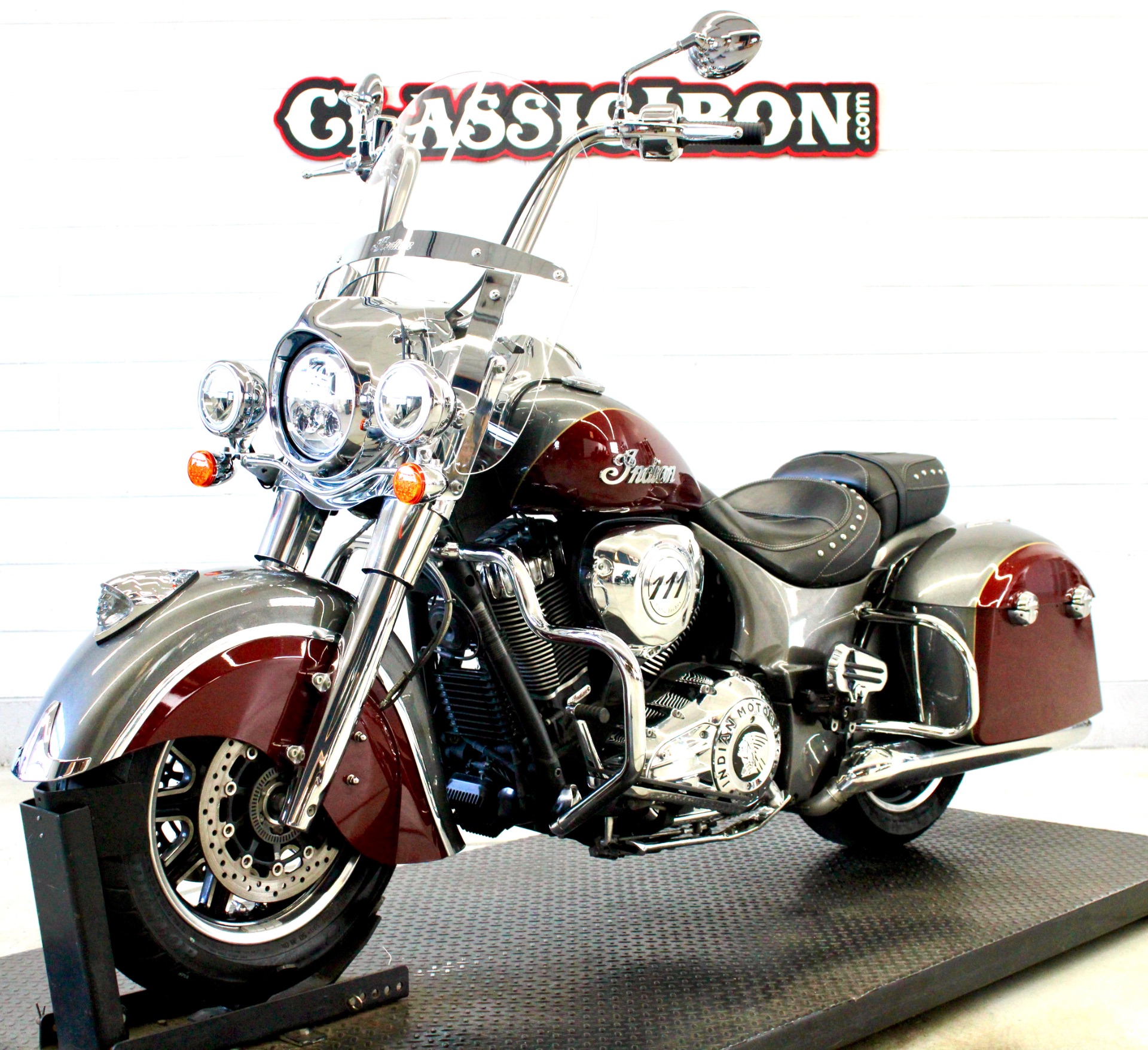 Used 2019 Indian Motorcycle Springfield® ABS Steel Gray / Burgundy ...