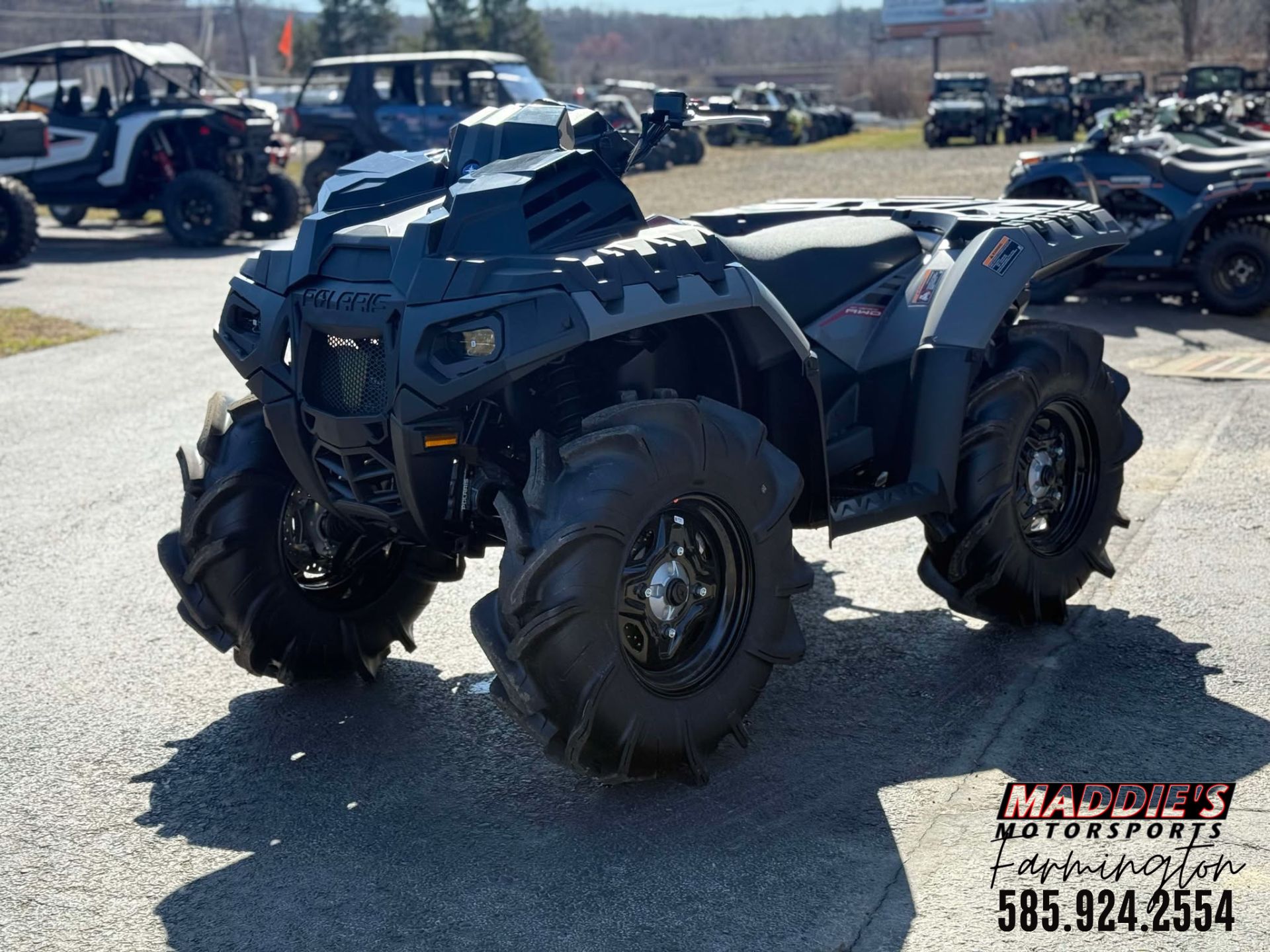 New 2025 Polaris Sportsman 850 Mud Edition Titanium Metallic | ATVs in Farmington NY | PI27758