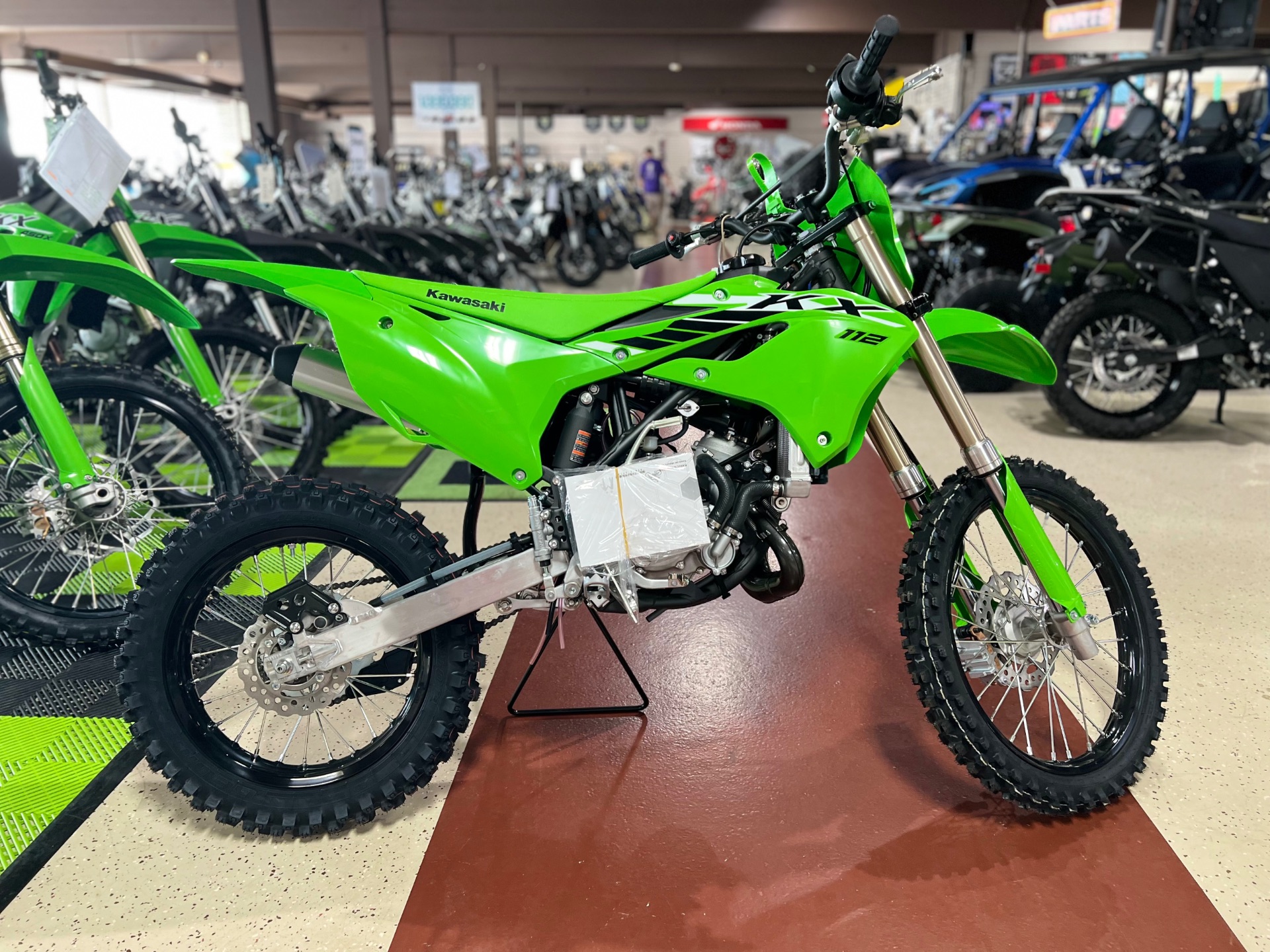 New 2025 Kawasaki KX 112, Anderson IN | Specs, Price, Photos | Lime ...