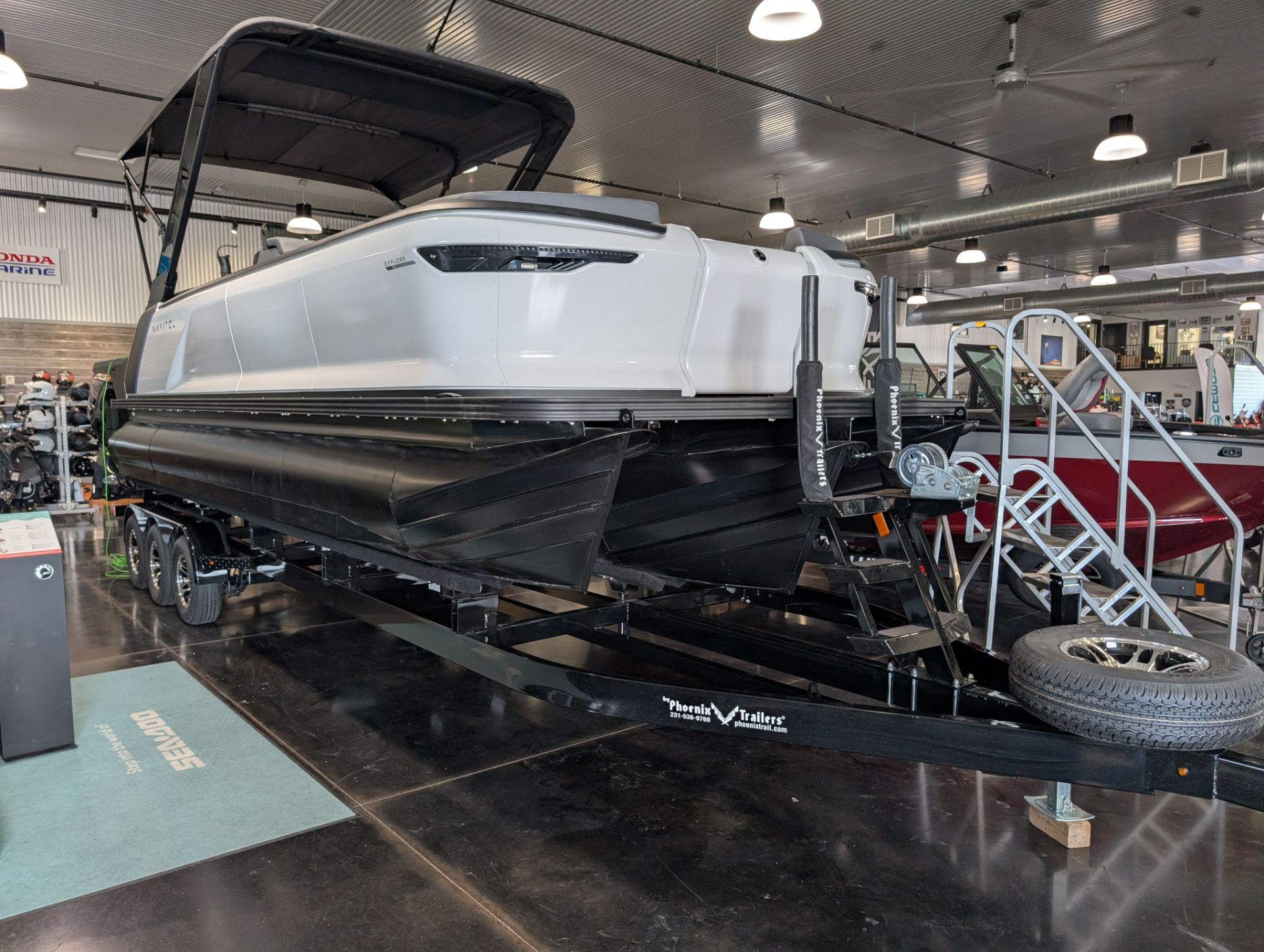 New 2025 Manitou Explore 24 Switchback Dual Engine | Power Boats ...
