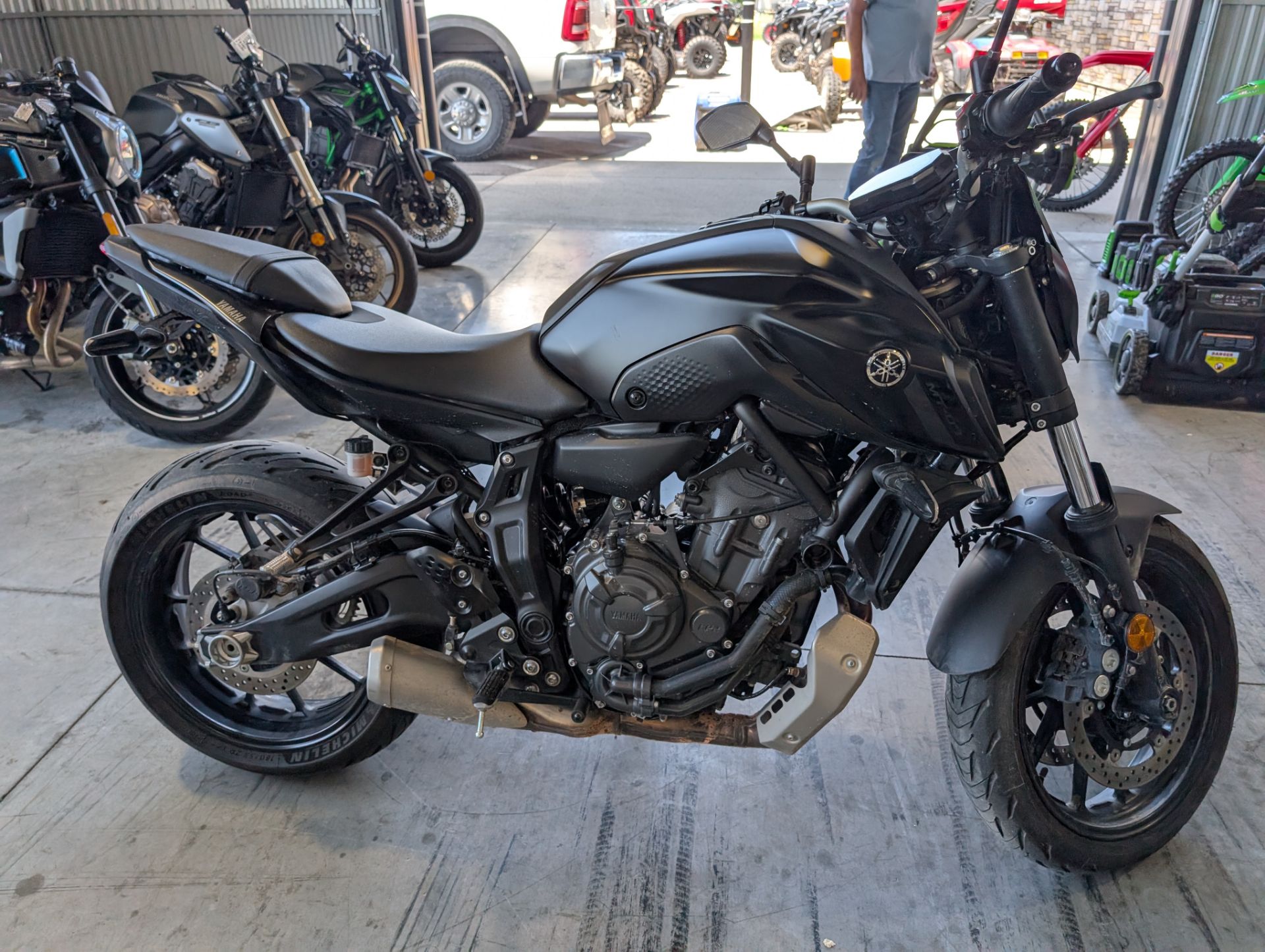 Used 2022 Yamaha MT-07 Matte Raven Black | Motorcycles for Sale at Rice's in Rapid City SD | 3246B