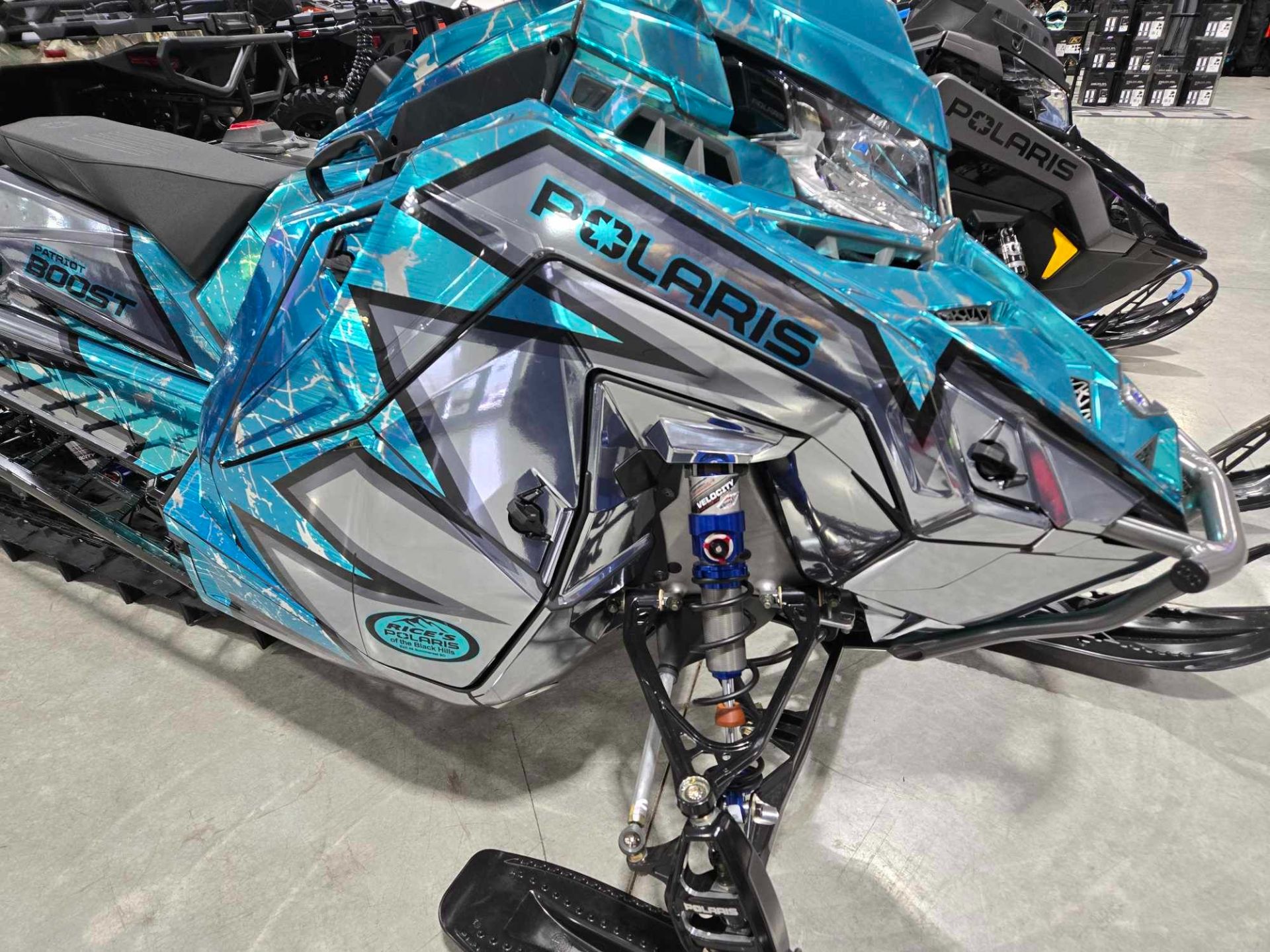 New 2025 Polaris Patriot Boost RMK Khaos 155 SC Shadow Gray / Gloss Black | Snowmobiles for Sale ...