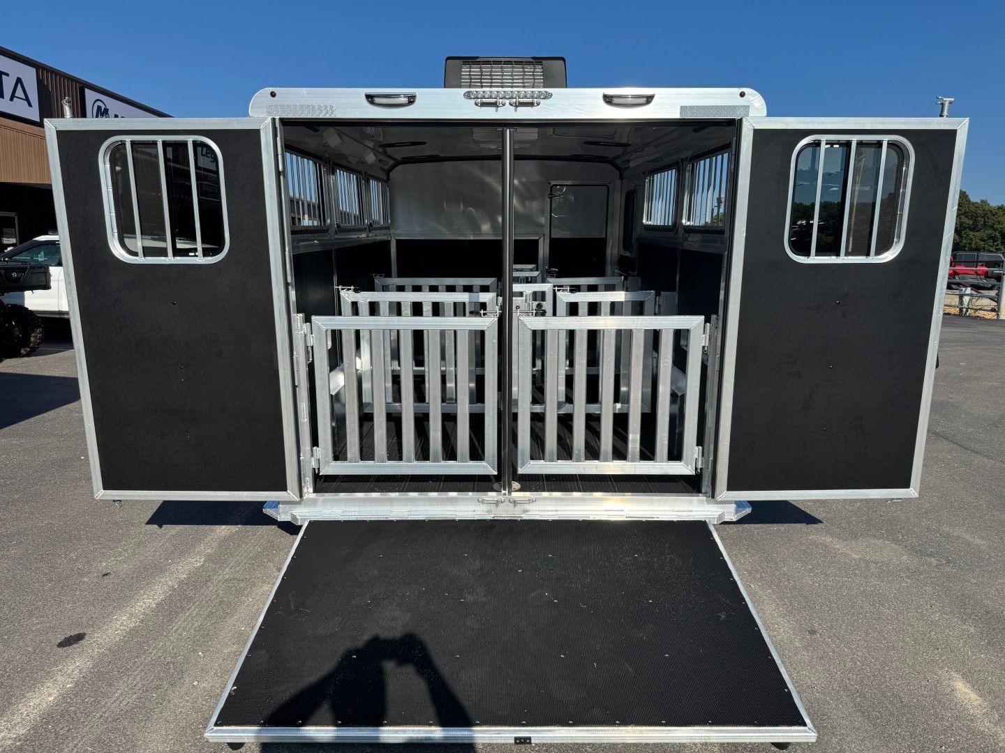 New 2026 Bar-M Adjustable Six Pen Trailer for Pigs, Goats, and Sheep by ...