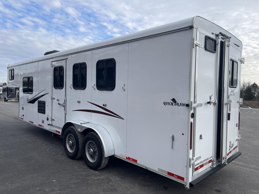 Used 2022 Bison Quickdraw 7310 3-Horse Trailer, Cuba MO | Specs, Price ...