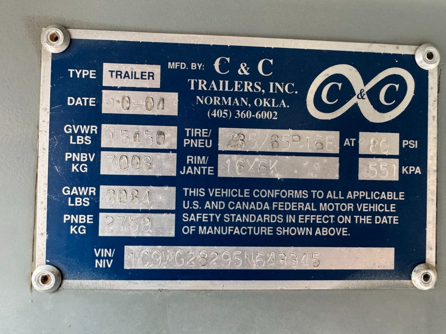 Used 2005 C&C 8314 Three Horse LQ Trailer, Cuba MO | Specs, Price, Photos | White 643345