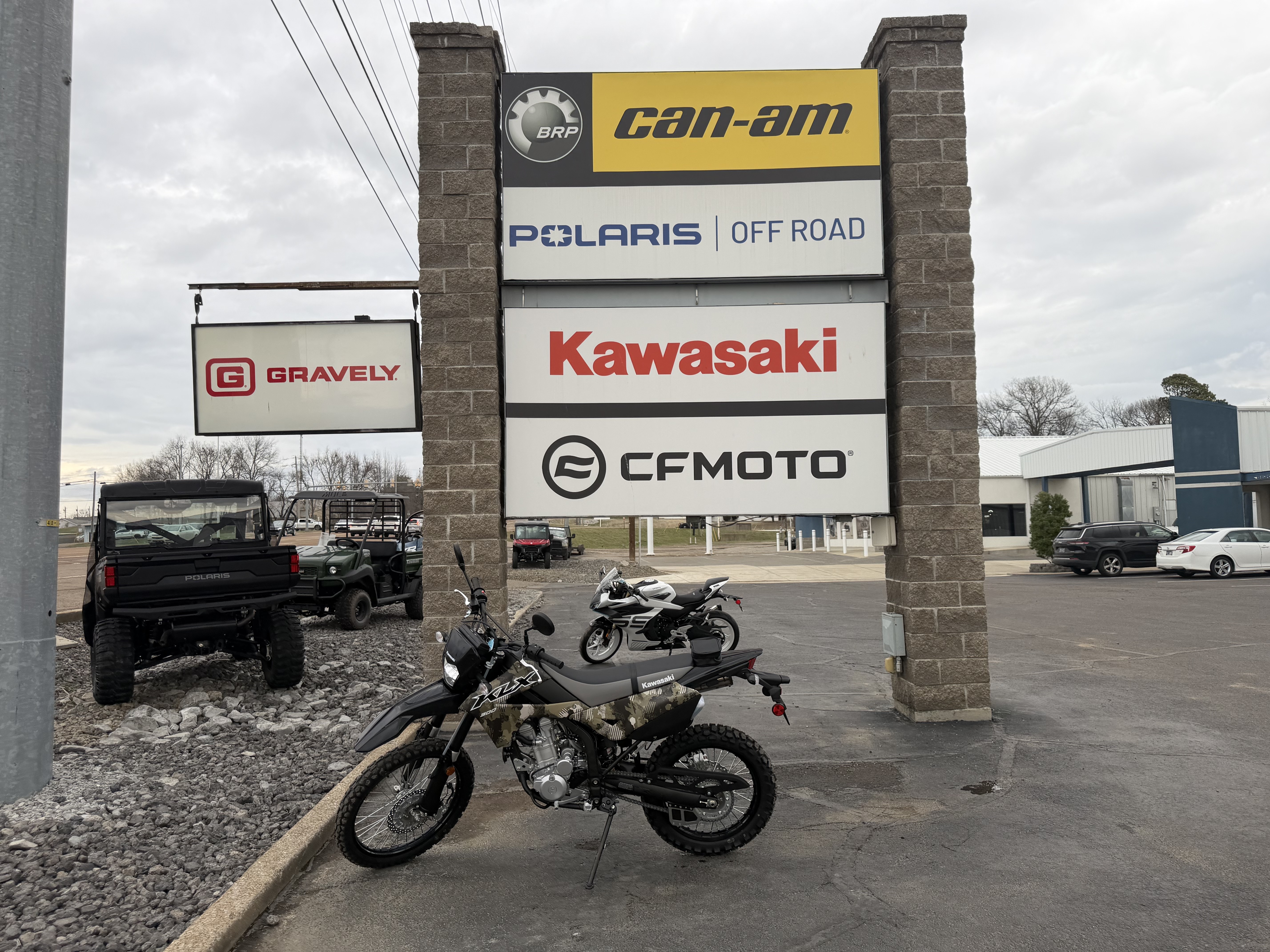 New 2026 Kawasaki KLX®300 Cypher Camo Beige / Ebony | Motorcycles in ...