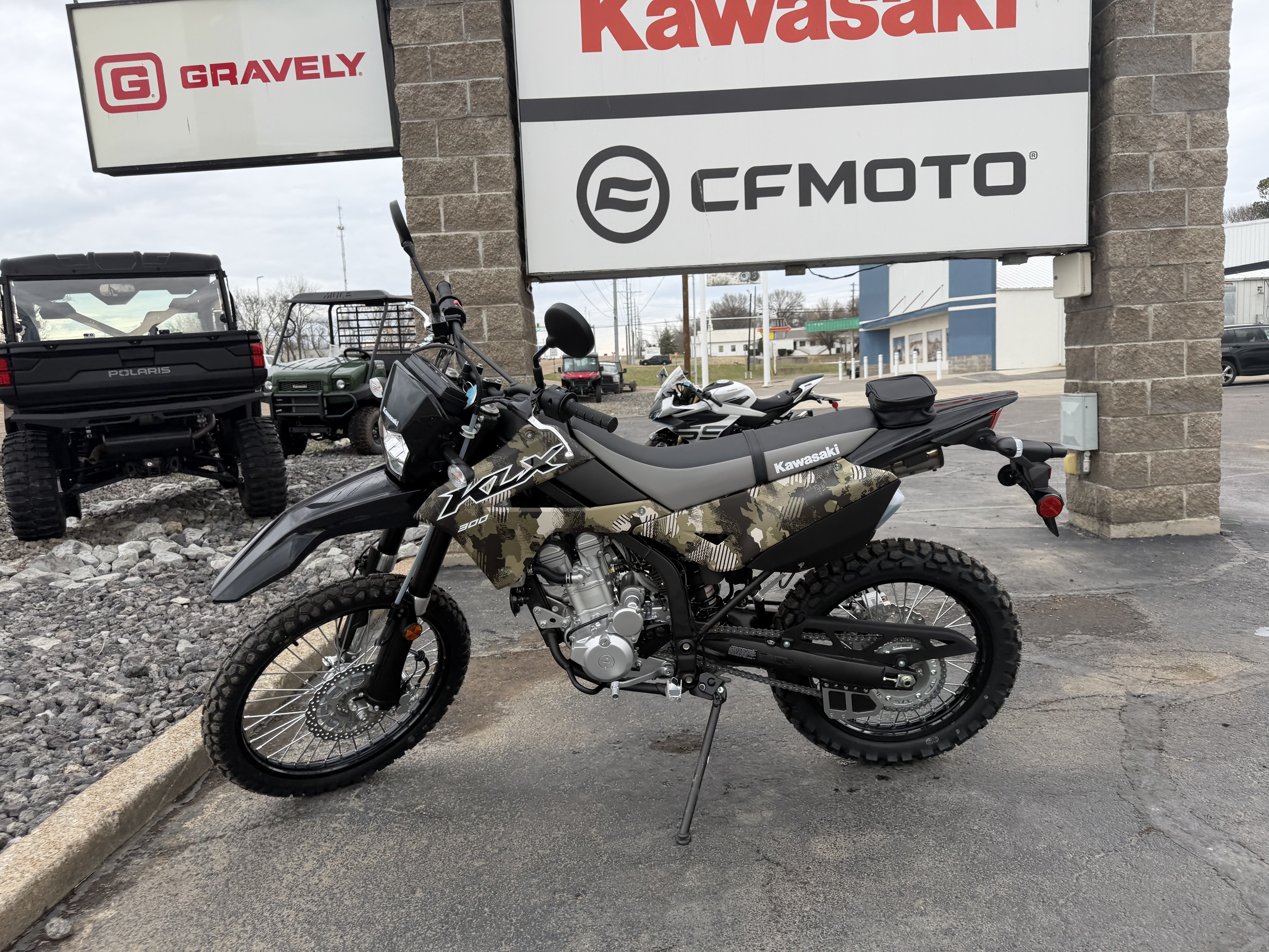 New 2026 Kawasaki KLX®300 Cypher Camo Beige / Ebony | Motorcycles in ...