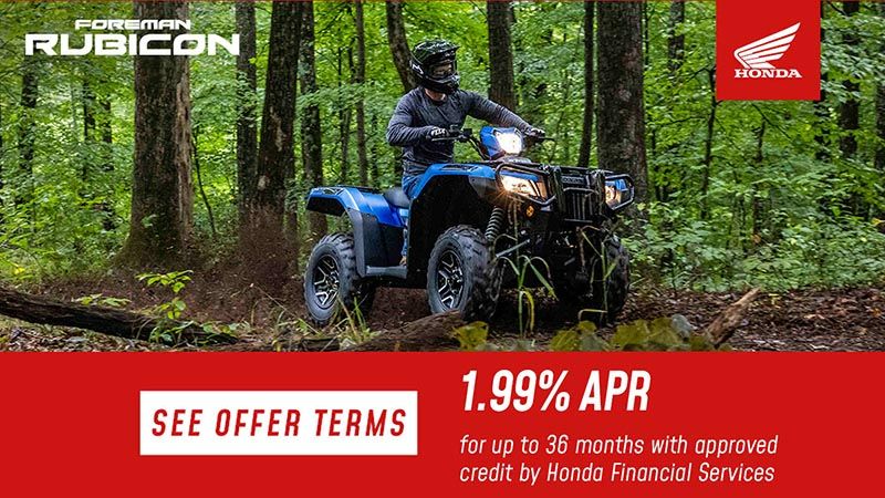 Honda - Current Offers - Fixed APR Starting At 1.99% On ATV And SxS ...