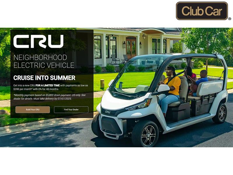 Club Car - CRU Neighborhood Electric Vehicle | Promotion at Ponte Vedra ...