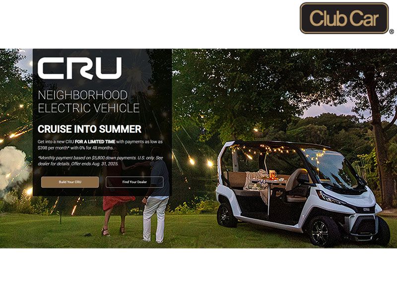 Club Car - CRU Neighborhood Electric Vehicle | Promotion at Clear Creek ...