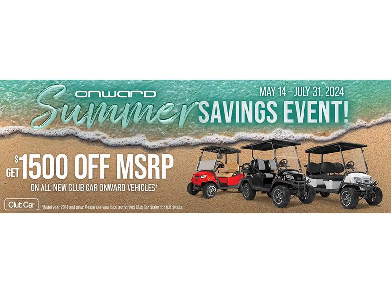 Club Car - Onward Summer Savings Event! | Promotion at Pocono ...