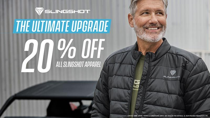 Slingshot - 20% Off ALL Slingshot Apparel | Promotion at Carns ...