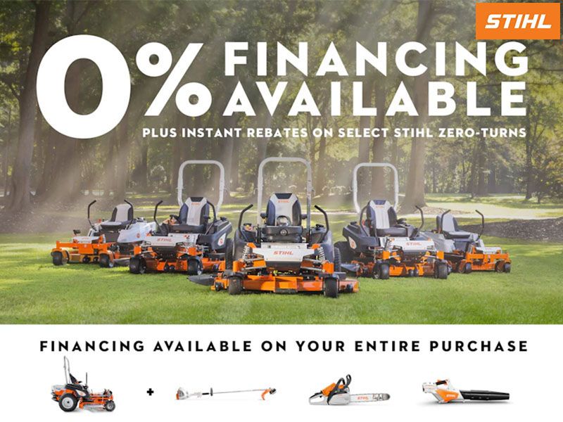 Stihl - 0% Financing Available Plus Instant Rebates on Select STIHL ...