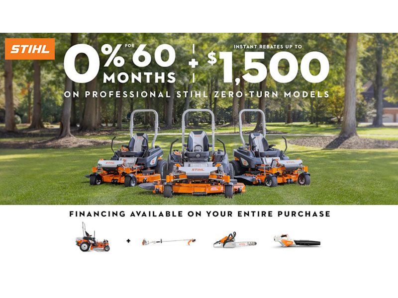 Stihl - 0% For 60 Months Financing and Instant Rebates on Select STIHL ...