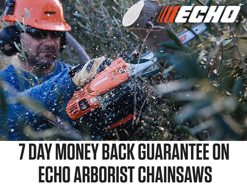 Echo - 7 Day Money Back Guarantee On Echo Arborist Chainsaws ...