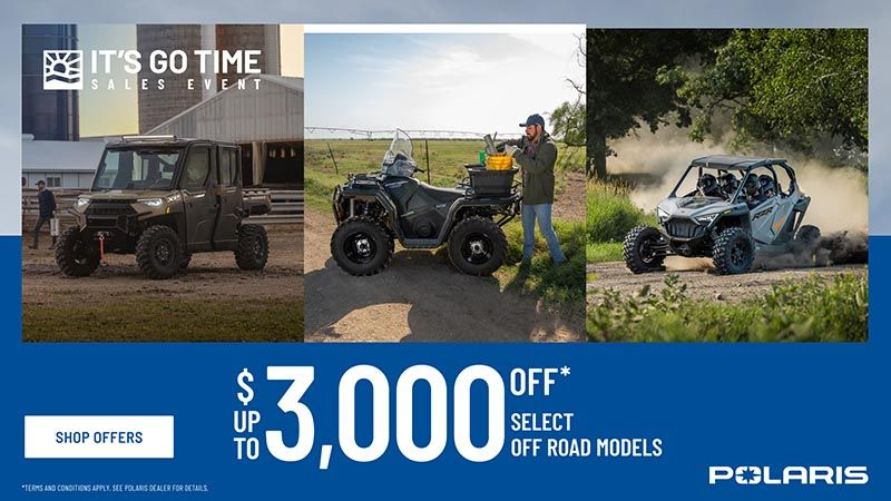 Polaris Polaris - Up To $3000 Off Select Off Road Models Promotion ...