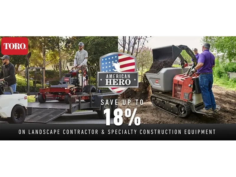 Toro - American Hero Program | Promotion at Hubert's Outdoor Power ...