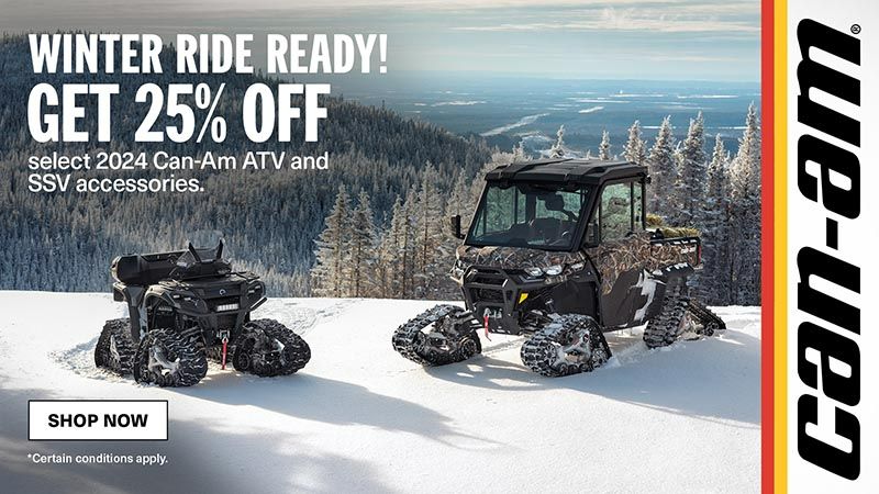 Can-Am - Ride Ready-Receive 25% off select Can-Am ATV & SSV Accessories ...