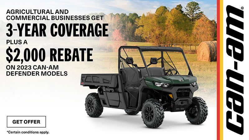Can-Am - AG / Comm - 3 Years Of coverage for Defender | Promotion at ...