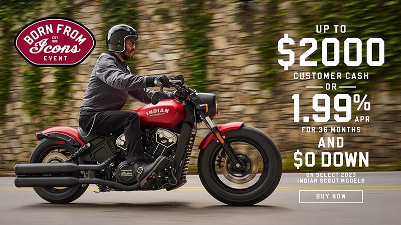 Indian Motorcycle - Up to $2,000 Customer Cash 2023 Model Year Scout ...