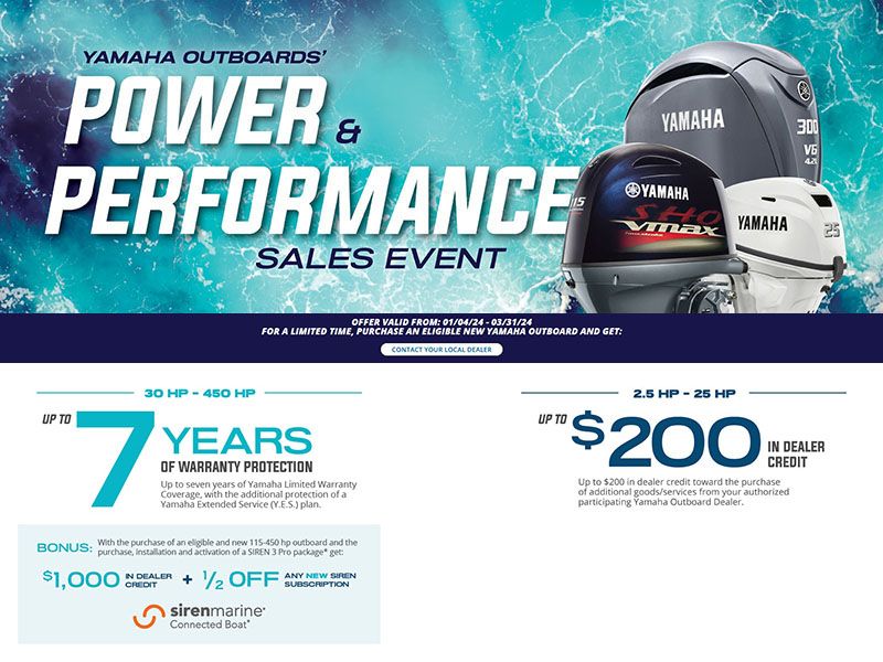 Yamaha Marine - Power & Performance Sales Event | Promotion at Loves ...