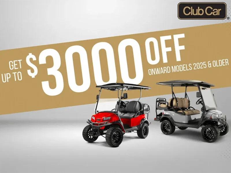 Club Car - Get Up to $3,000 Off | Promotion at Golf Cart Outlet of Mt ...