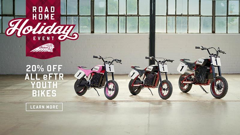 Indian Motorcycle - 20% Off All eFTR Youth Bikes | Promotion at Tom ...