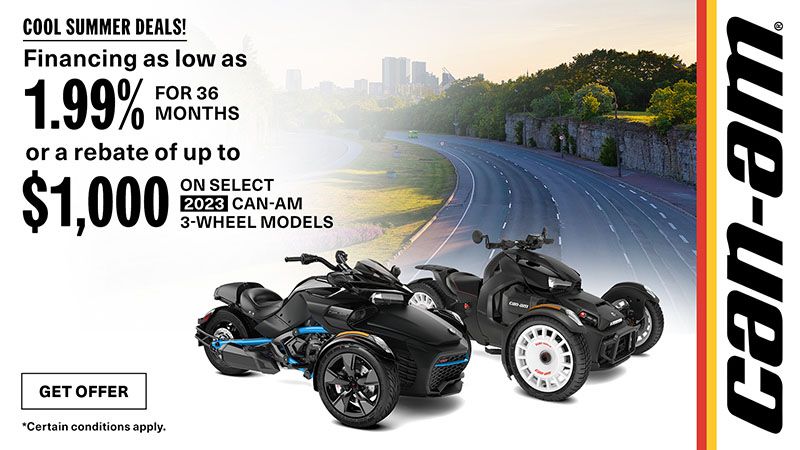 Can-Am - Get a $1,000 rebate OR financing as low as 1.99% for 36-months ...