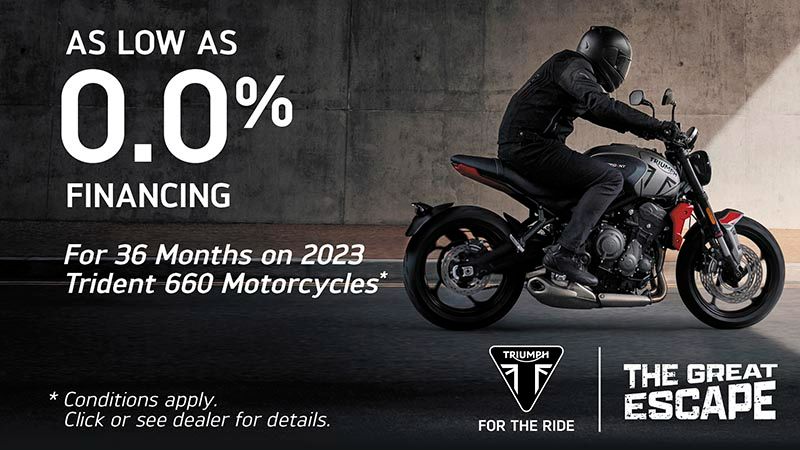 Triumph - "Great Escape" Sales Event | Promotion at Werks Powersports ...