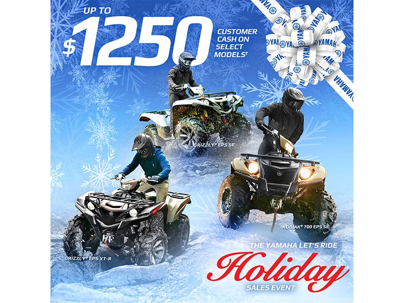 The Yamaha Let's Ride Holiday Sales Event - ATV Customer Cash Offers Up ...