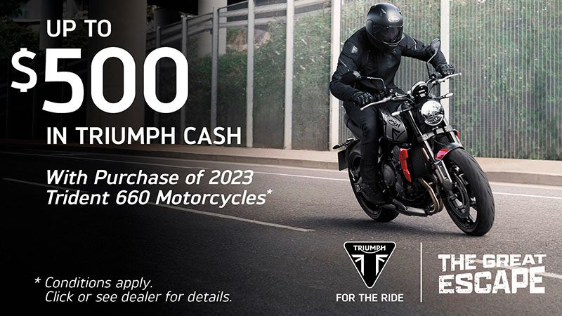 Triumph - Great Escape Sales Event