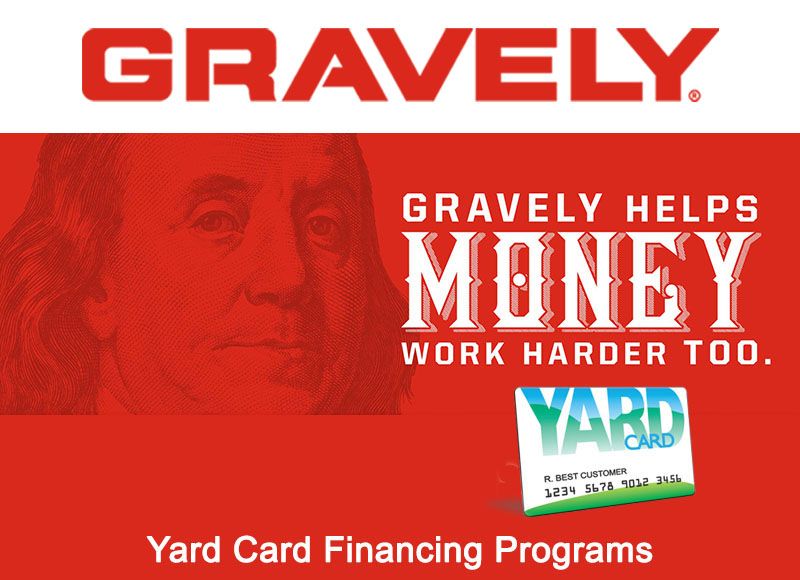 Gravely USA - Yard Card Financing Programs | Promotion at JT Cycle ...