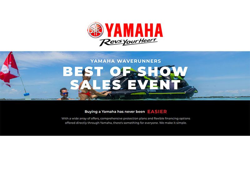 Yamaha - Best of Show Sales Event - Waverunners Promotion - Yamaha ...