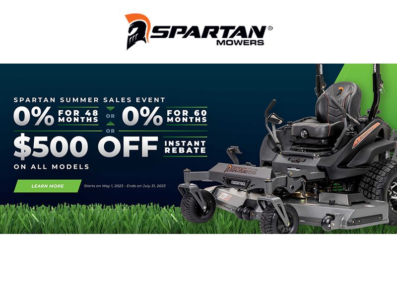 Spartan Mowers - Summer Sales Event