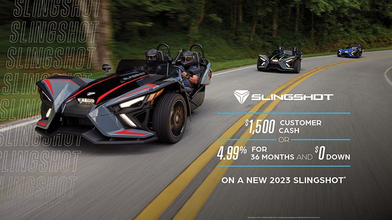 Slingshot - Up To $1500 Customer Cash On Select 2023 Models | Promotion ...
