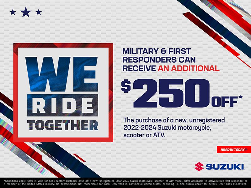 Suzuki - We Ride Together | Promotion at Legends of Seneca, Seneca PA
