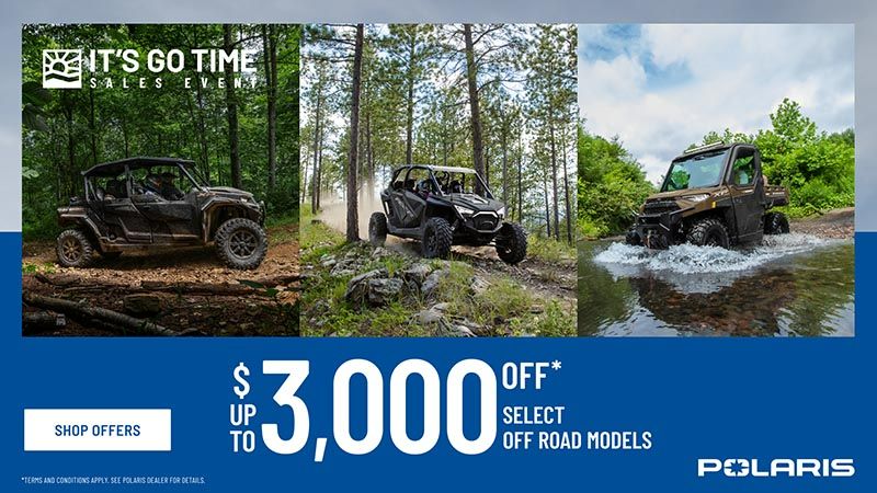 Polaris - Up To $3000 Off Select Off Road Models Promotion - Polaris ...
