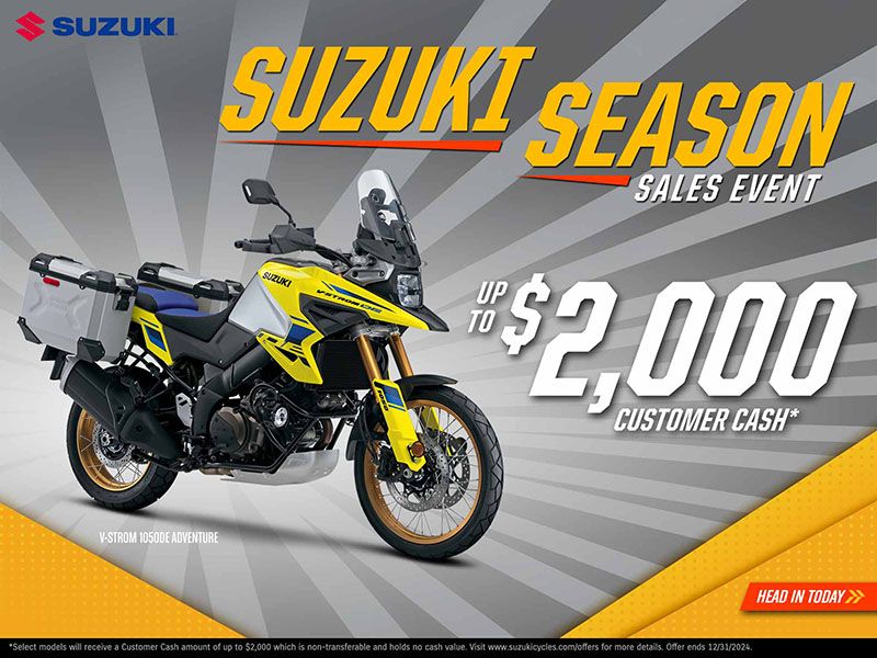 Suzuki - Suzuki Season Sales Event - Up to $2,000 Customer Cash ...