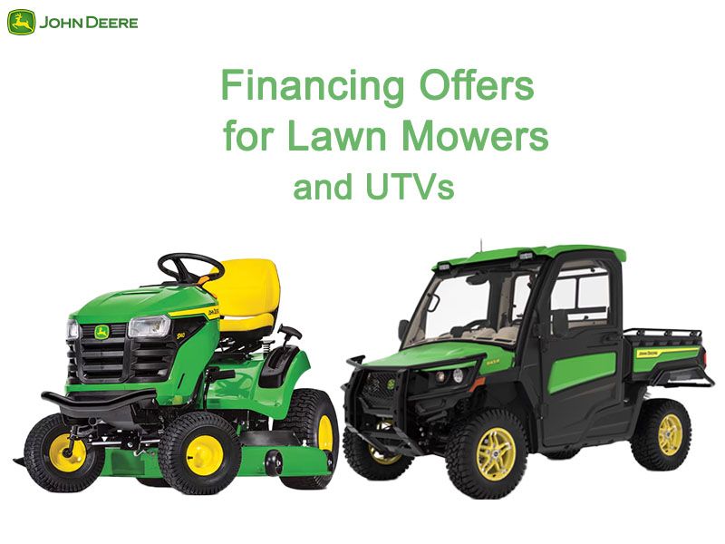 John Deere - Financing Offers for Lawn Mowers and UTVs | Promotion at ...