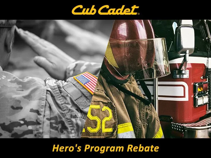 Cub Cadet - Hero's Program Rebate | Promotion at Knoxville Powersports ...