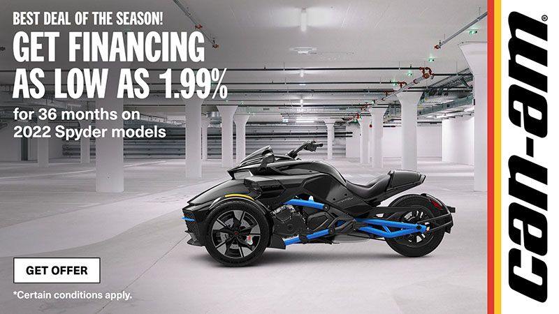 Can-Am - Financing as low as 1.99% for 36 months on 2022 Can-Am Spyder ...